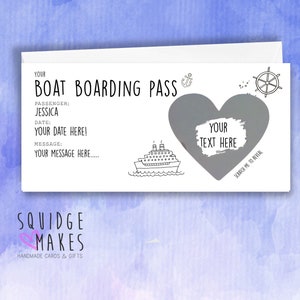 Personalised Boarding Pass Surprise Scratch off Trip Reveal - Etsy