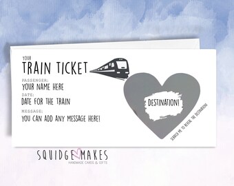 Fake Train Ticket - Etsy UK