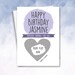 Personalised Birthday Scratch off Reveal Message Card * Gift Reveal ...