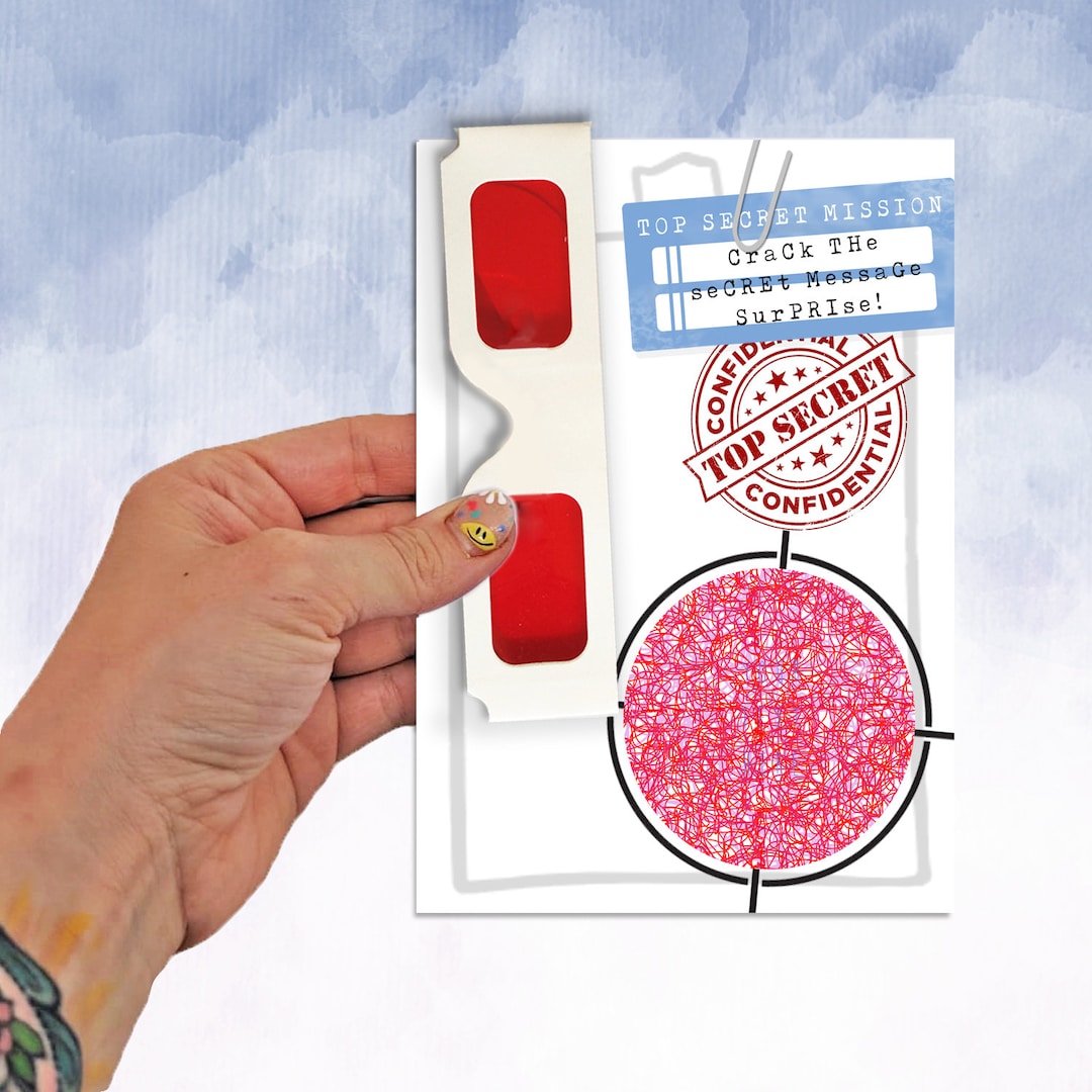 Happy Birthday Hidden Message Card Personalised Message Guess What ...