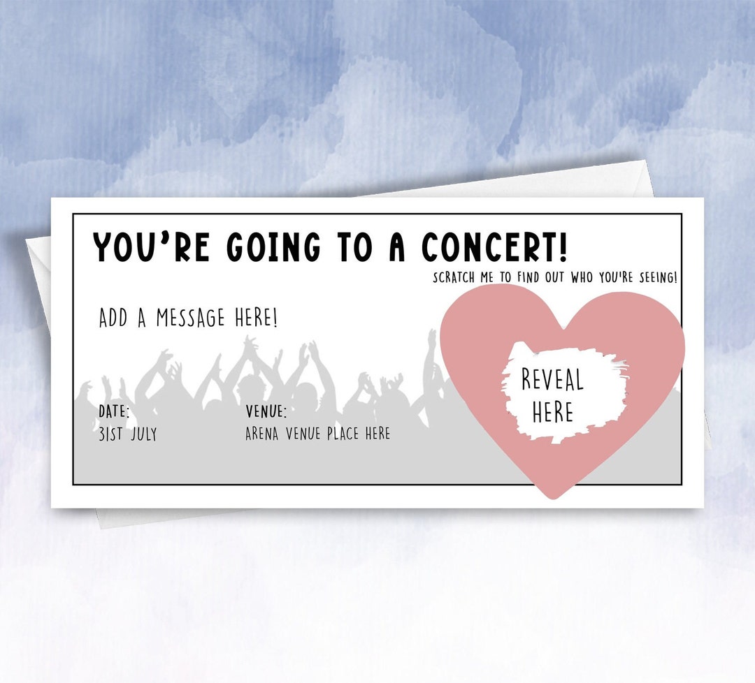 Personalised Surprise Birthday Card | Personalised Surprise Concert ...