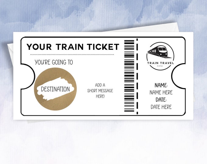 Create Your Own Metal UK Train Rail Ticket A4 Aluminium Tube, Subway ...