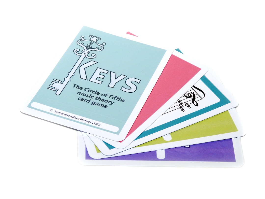 Keys: the Circle of Fifths Music Theory Card Game - Etsy