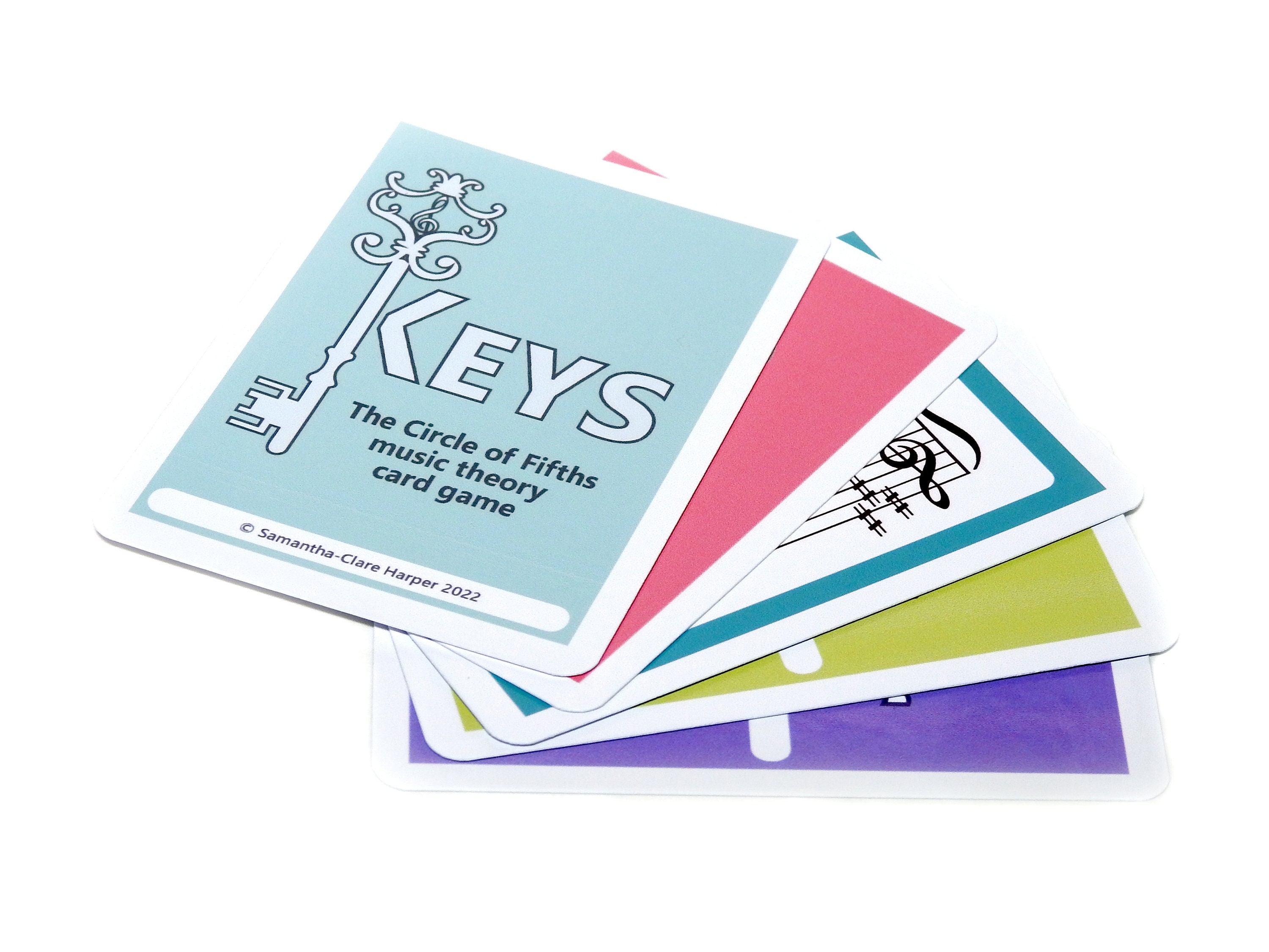 Keys: the Circle of Fifths Music Theory Card Game - Etsy