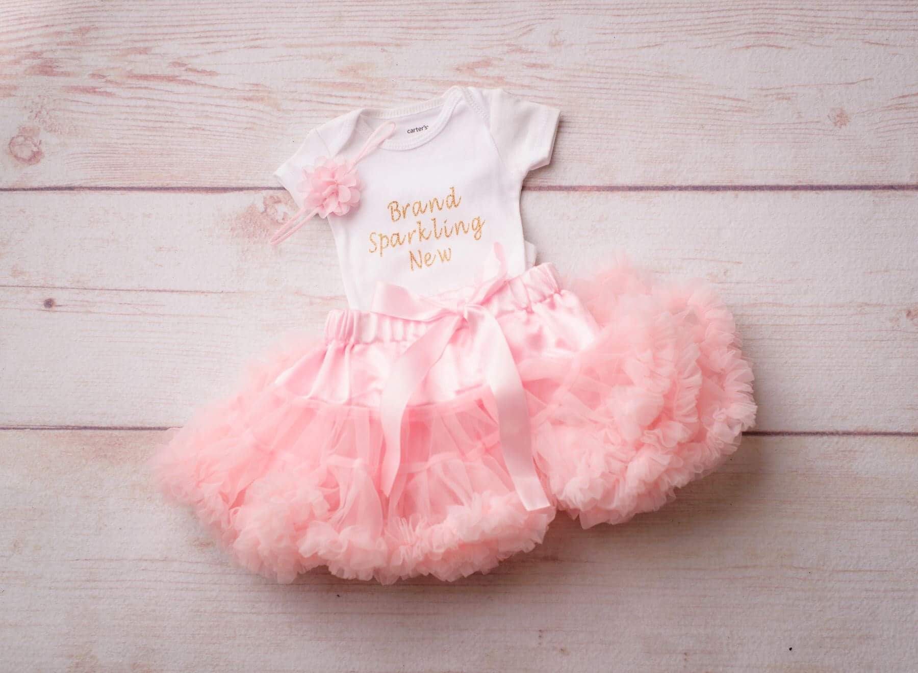 Pink Newborn Tutu Pink Tutu First Birthday Outfit Girl | Etsy