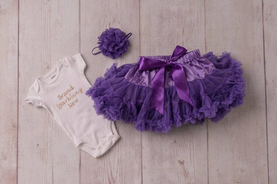 First Birthday Outfit Girl, Purple Baby Outfit, Girl Outfit Purple ...