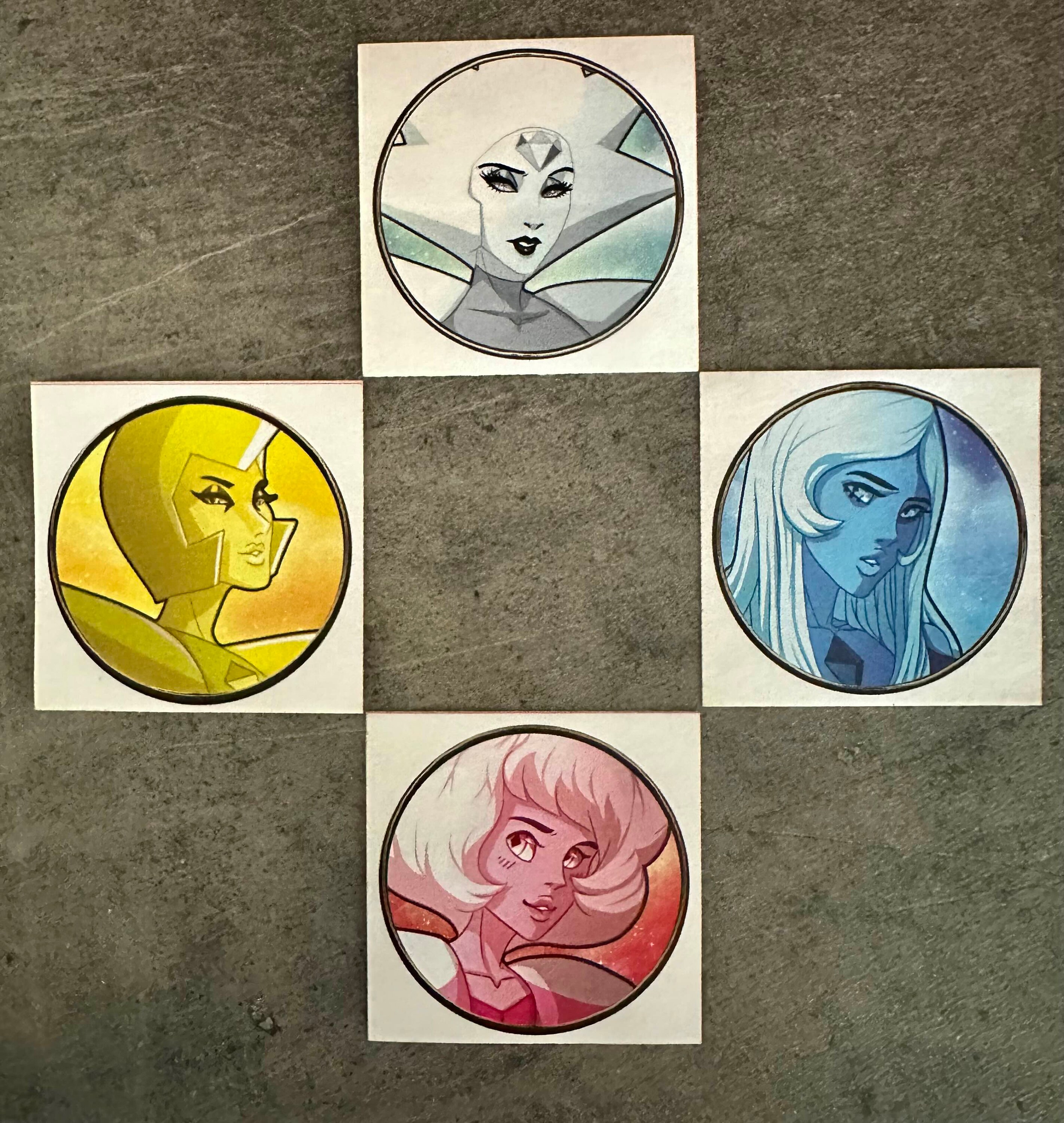 Steven Universe Diamond Sticker Set Fan Merch - Etsy