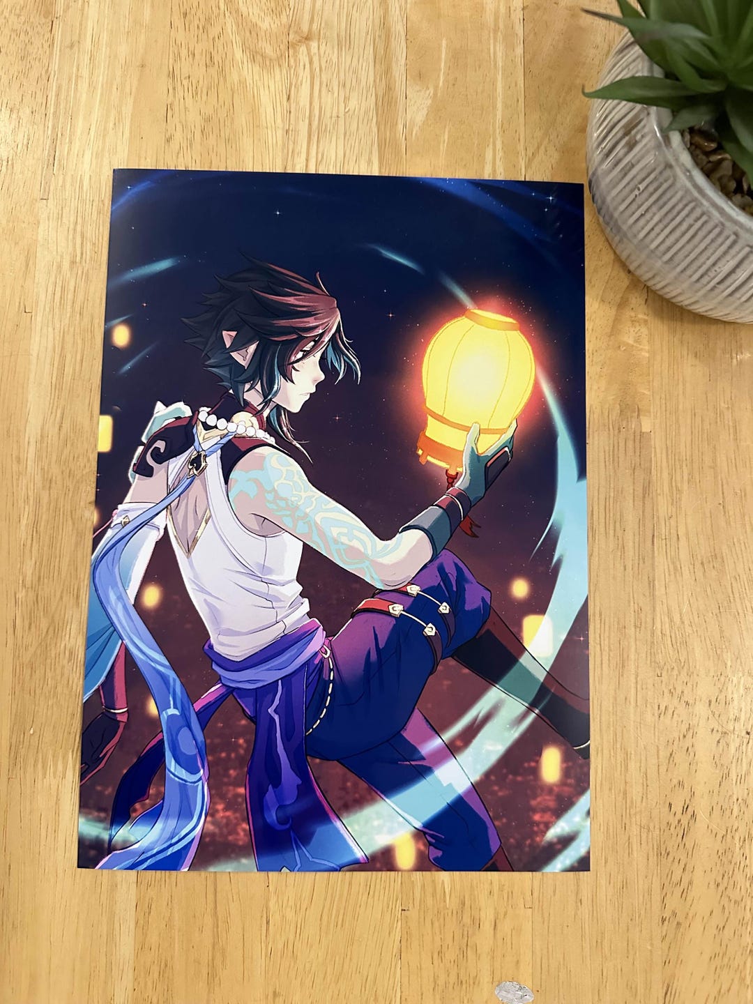 Xiao Art Print / Poster - Genshin Impact - Anime Art Print / A4 / Wall ...