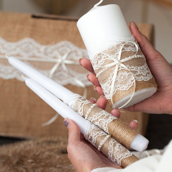 Rustic Unity Candle - Etsy