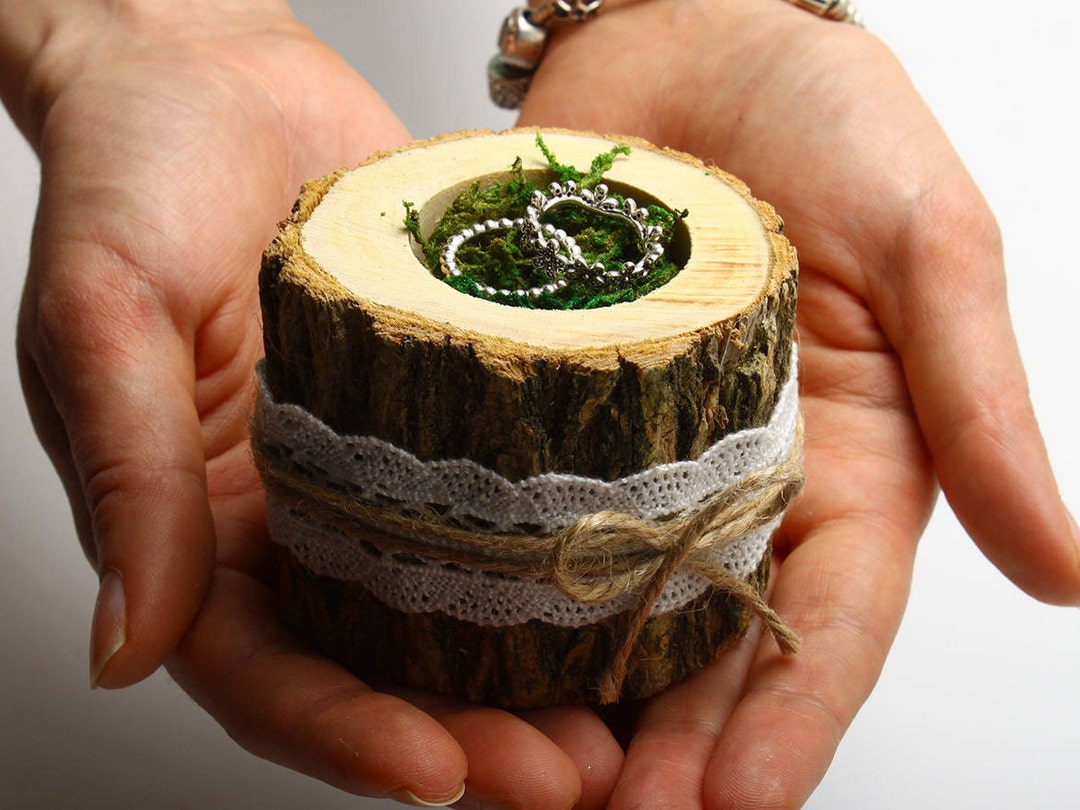 Wedding Ring Box Rustic Wedding, Ring Box Boho Wedding, Wood Ring Box ...