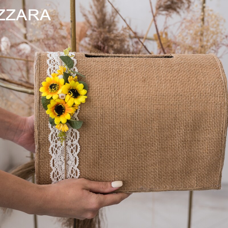 Sunflower Card Box - Etsy