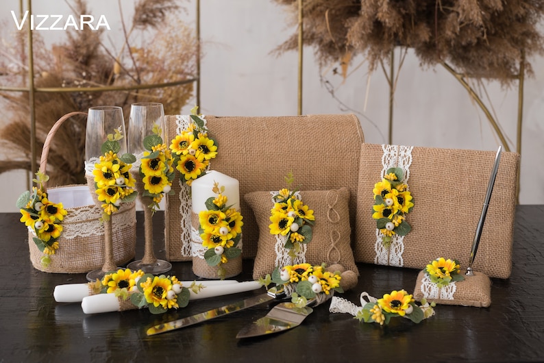 Sunflower Card Box Sunflower Wedding Card Box Wedding Money - Etsy