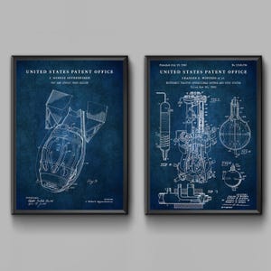 Neutronic Reactor & Atomic Bomb Fat Man Patent Wall Art. Nuclear ...