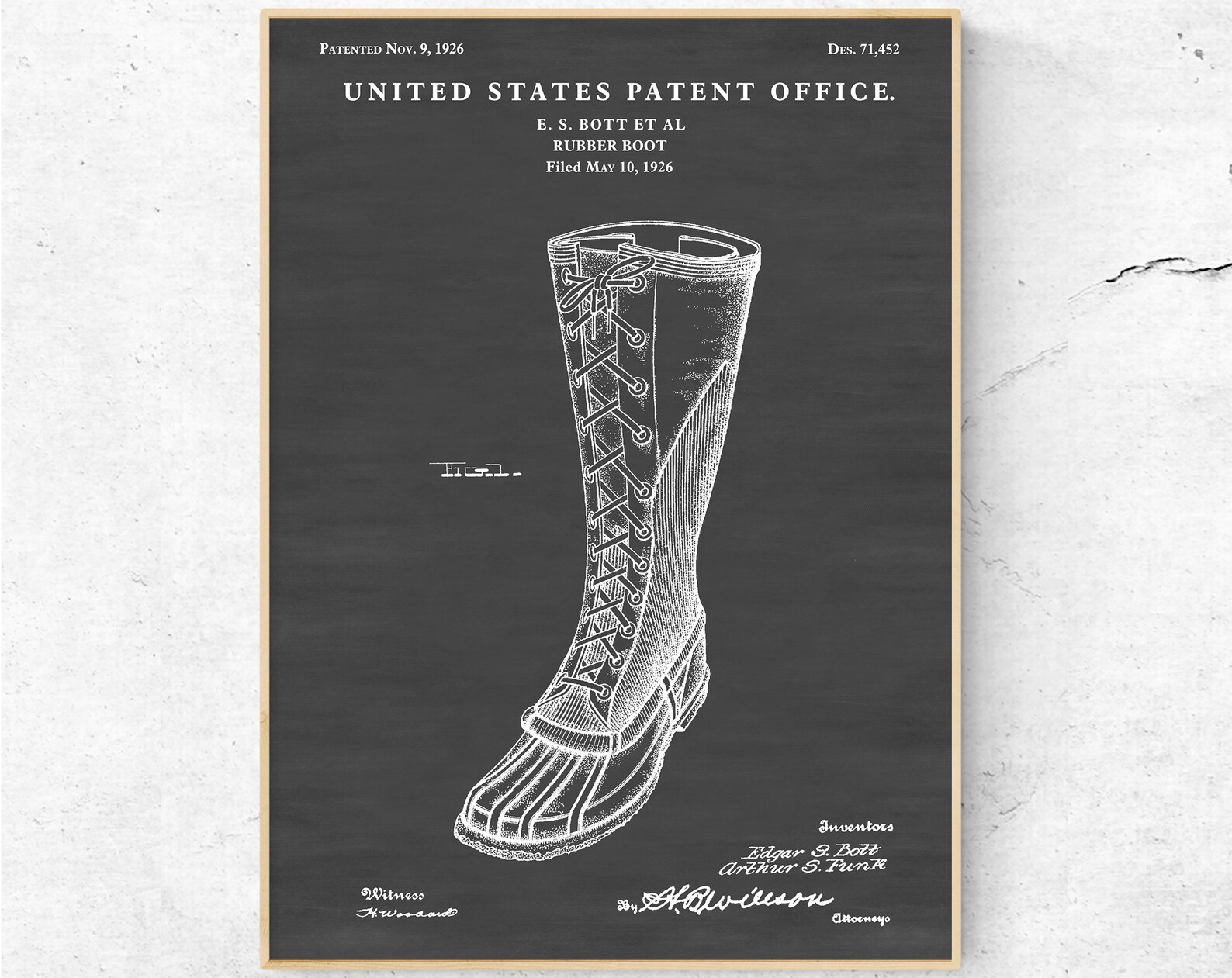 Rubber Boot Patent Print. Boots Poster. Boots Blueprint. Shoes - Etsy
