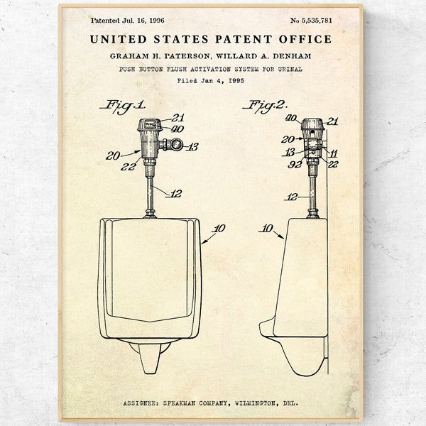 Urinal Poster - Etsy