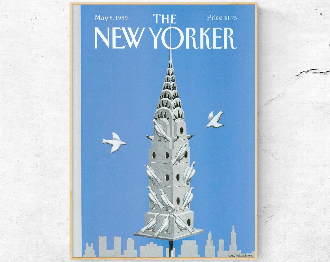 Skyscraper Building Art Deco Masterpiece Wall Art. Magazine Cover Print ...