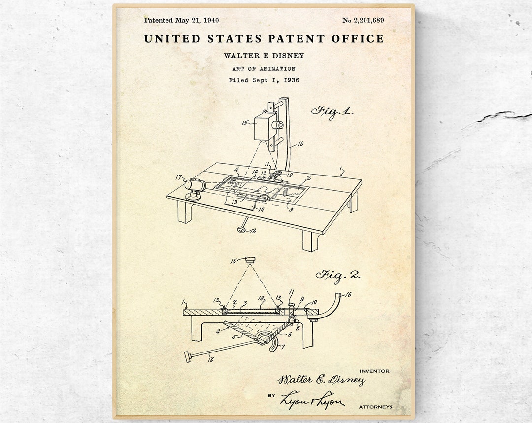 Cartoon Camera 1940 Patent Print. Art of Animation Inventions ...