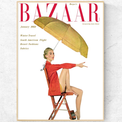 Retro Fashion Wall Art. Magazine Cover Print. January 1942 - Etsy