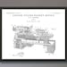 Lathe Patent Print. Blueprint Poster. Vintage Machine Tools Inventions ...