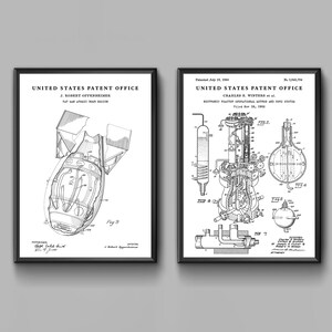 Neutronic Reactor & Atomic Bomb Fat Man Patent Wall Art. Nuclear ...