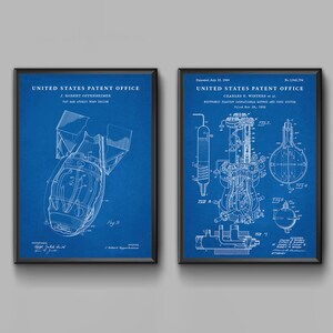 Neutronic Reactor & Atomic Bomb Fat Man Patent Wall Art. Nuclear ...