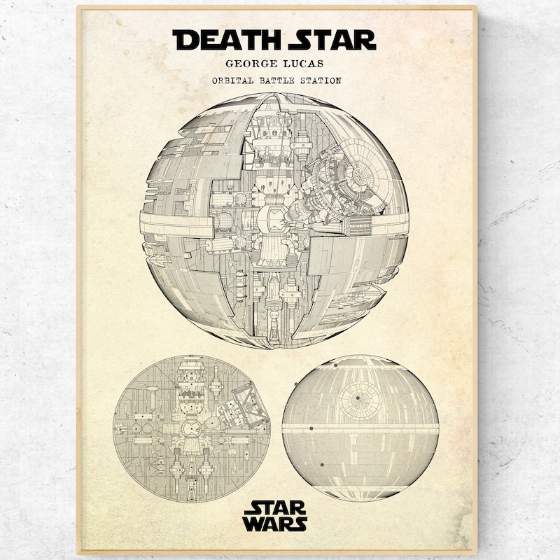 Star War Death Star Old - Etsy