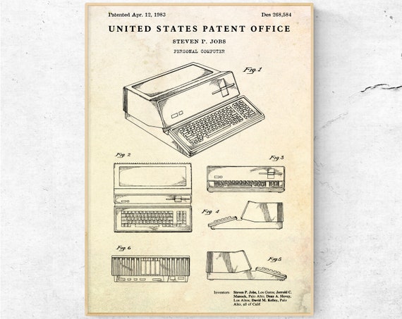Computer Patent Print. Personal Computer Poster. Vintage Home - Etsy