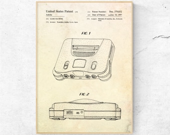 Patent Art Depicting Atari 5200 1983 - Etsy