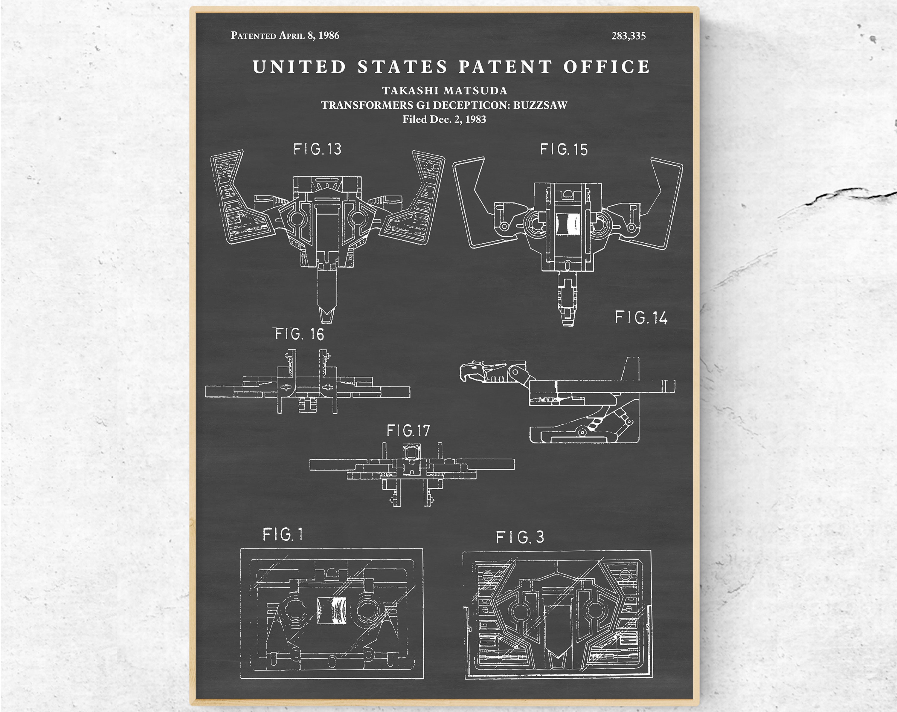 G1 Autobots Car Patent Print Toys Blueprint Poster Kids Boys - Etsy
