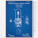 Light Bulb 1880 Patent Print. Incandescent Lamp Invention Lightbulb ...