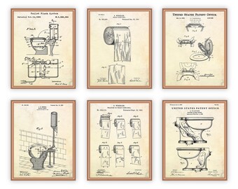 Toilet Wall Art Print Toilet Decor Bathroom Poster Toilet - Etsy
