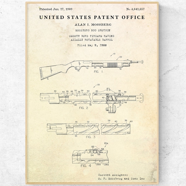 Vintage Shotgun Print - Etsy