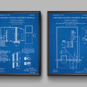 First Air Conditioner Patent Wall Art. Air Conditioning Inventions ...