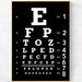 Eye Chart Print Ophthalmology Wall Art, Eye Clinic Decor, Optometry ...