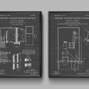 First Air Conditioner Patent Wall Art. Air Conditioning Inventions ...