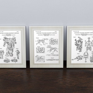 Transformers Robot Toys Patent Wall Art: Devastator, Ravage, Bombshell ...