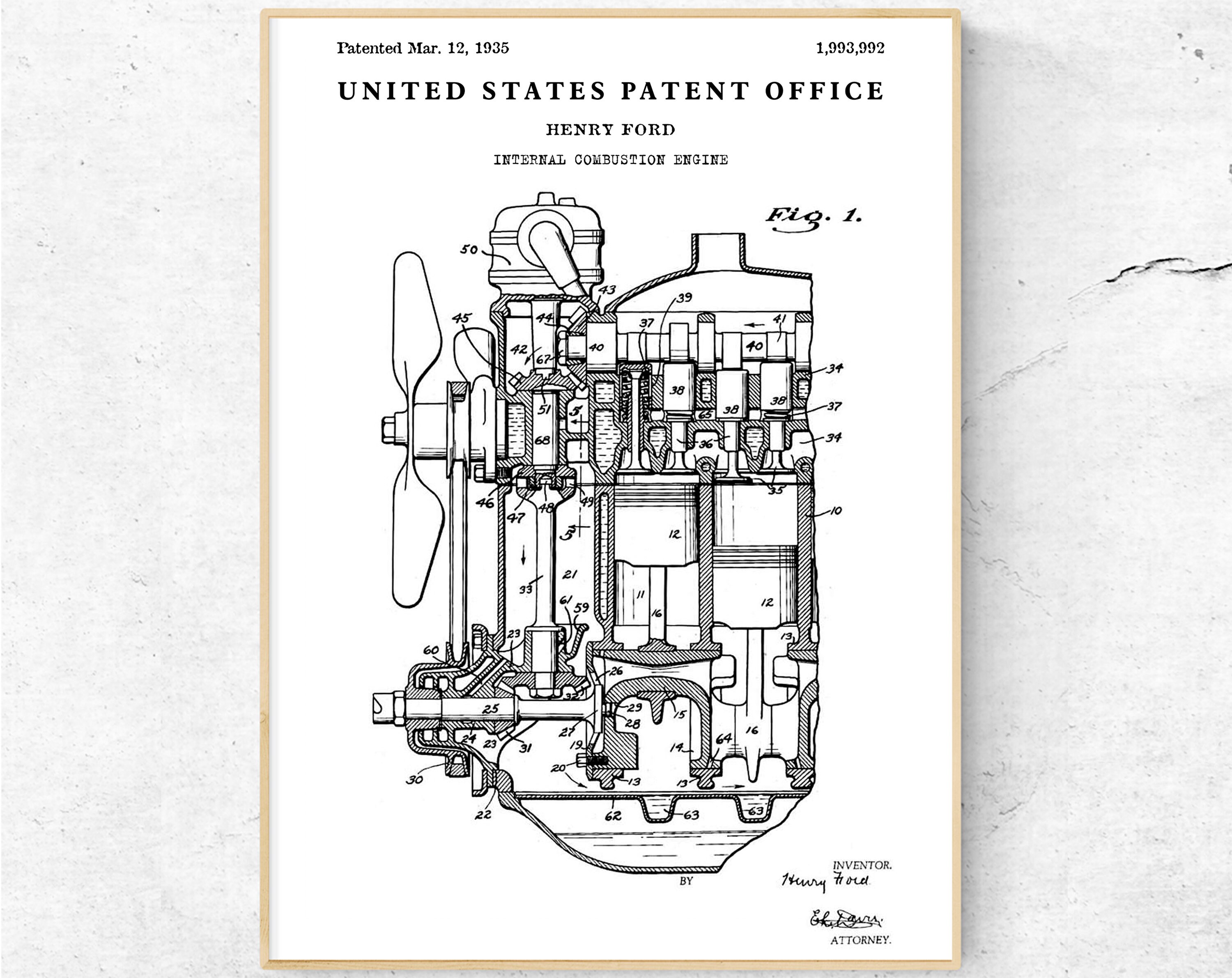 Mechanical Engineering Car Blueprint
