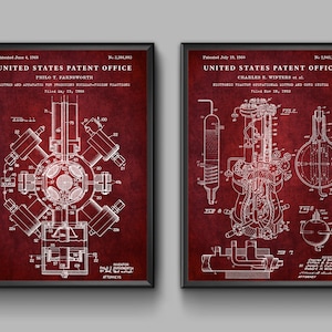 Nuclear Reactor Patent Wall Art. Fusion Inventions Blueprint Poster ...
