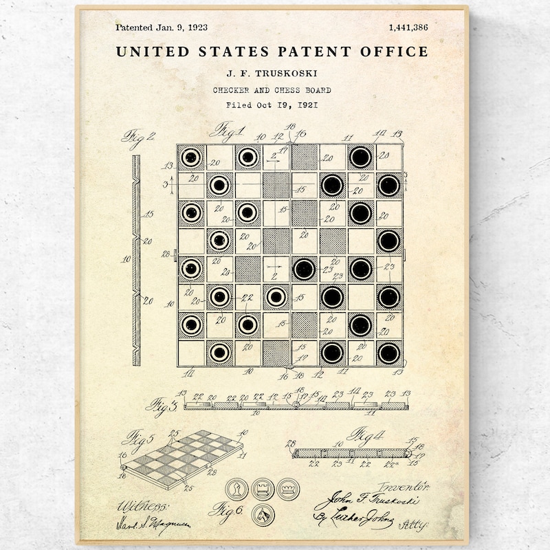 Checkers Game Game Table - Etsy