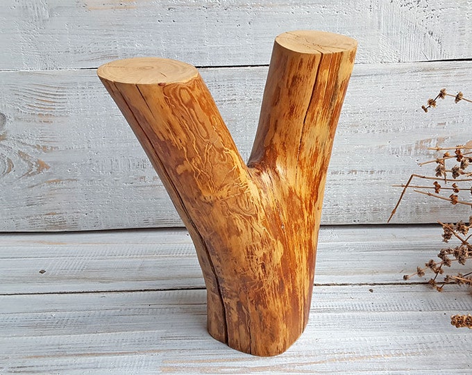 10'' Double Wood Stump for Mini Table Rustic Decorations Outdoor Garden ...