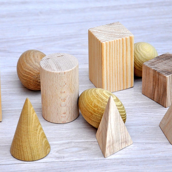 Wooden Geometric Toys - Etsy