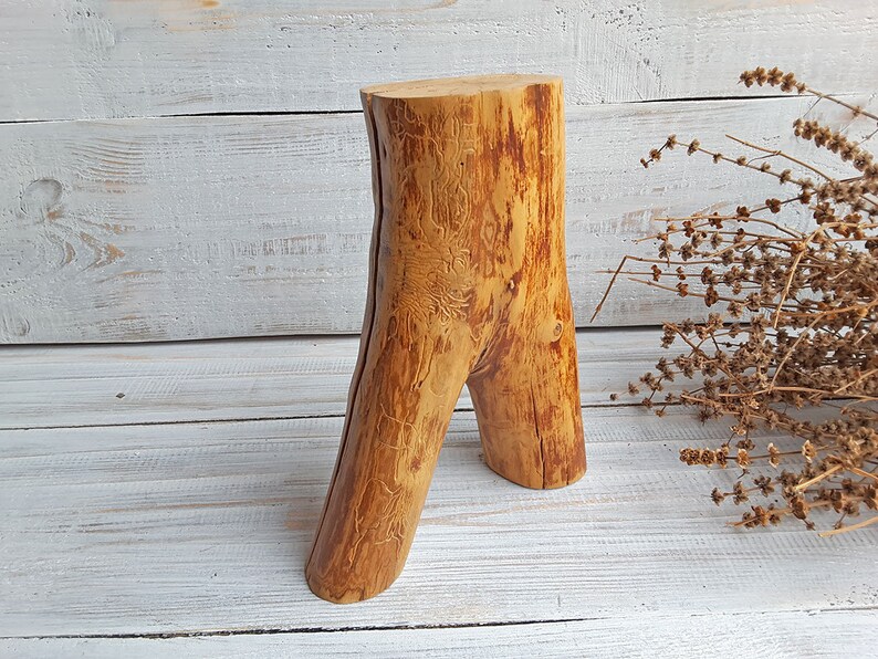 10'' double wood stump for mini table Rustic | Etsy