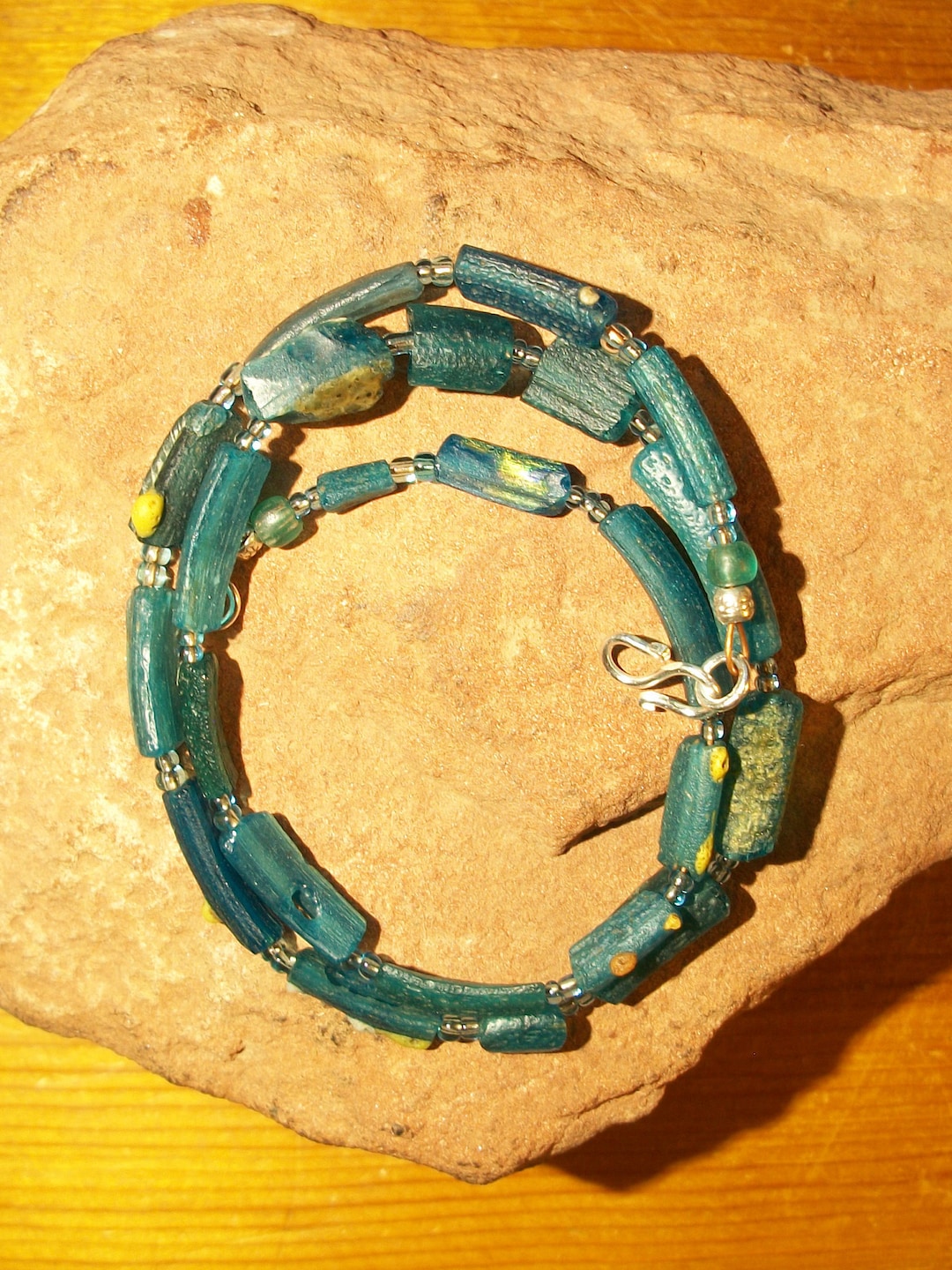 Ancient Roman Glass Hill Tribe Necklace - Etsy