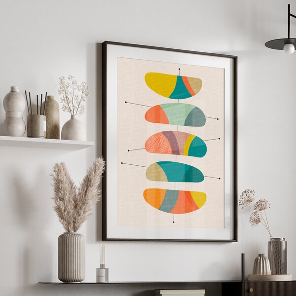 Mid Century Poster - Etsy