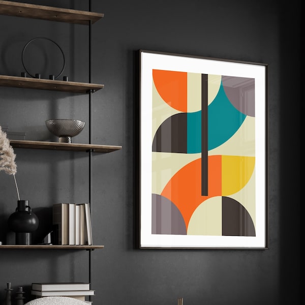 Mid Century Poster - Etsy