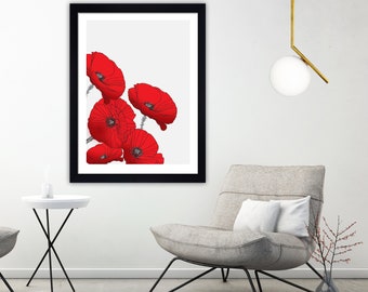 Poppy print | Etsy