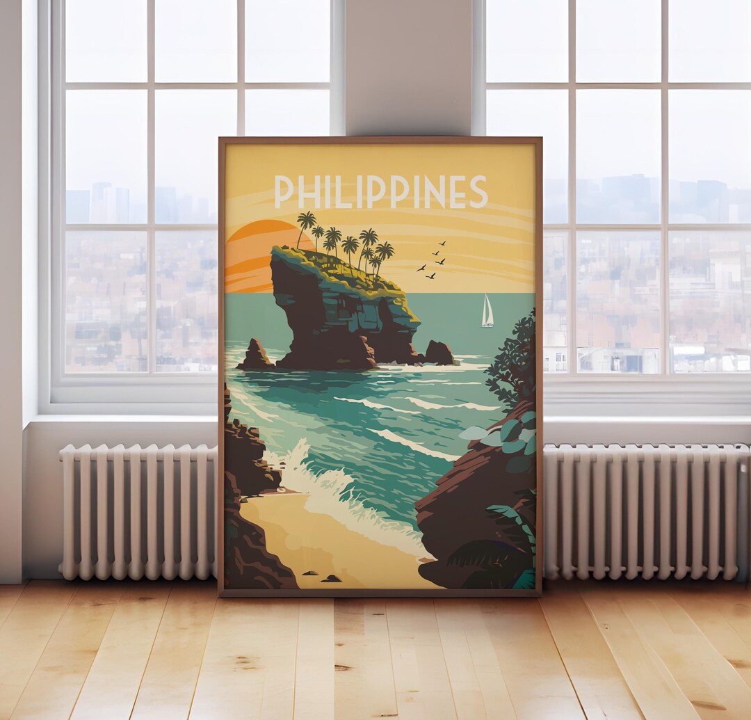 Philippines Print, Philippines Poster, Philippines Travel Poster ...