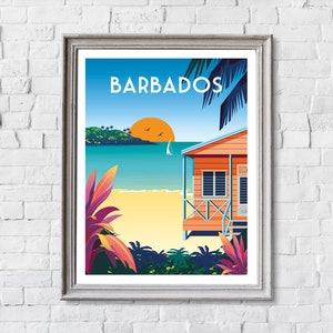 Barbados Print, Barbados Poster, Barbados Wall Art, Barbados Travel ...