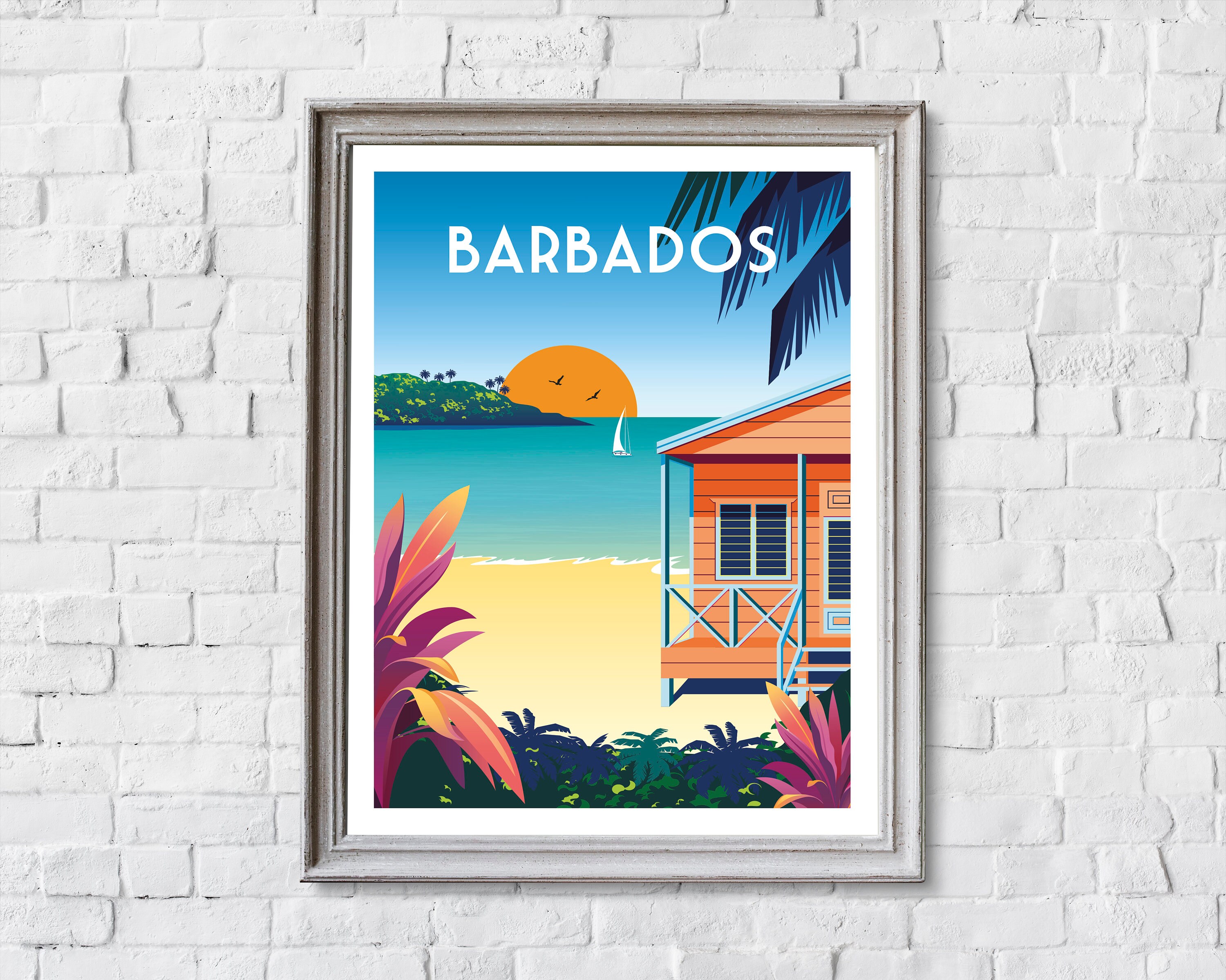 Barbados Print Barbados Poster Barbados Wall Art Barbados - Etsy UK