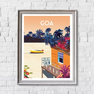 Goa Print, India Travel Poster, Goa Travel Print, Goa Poster, India ...